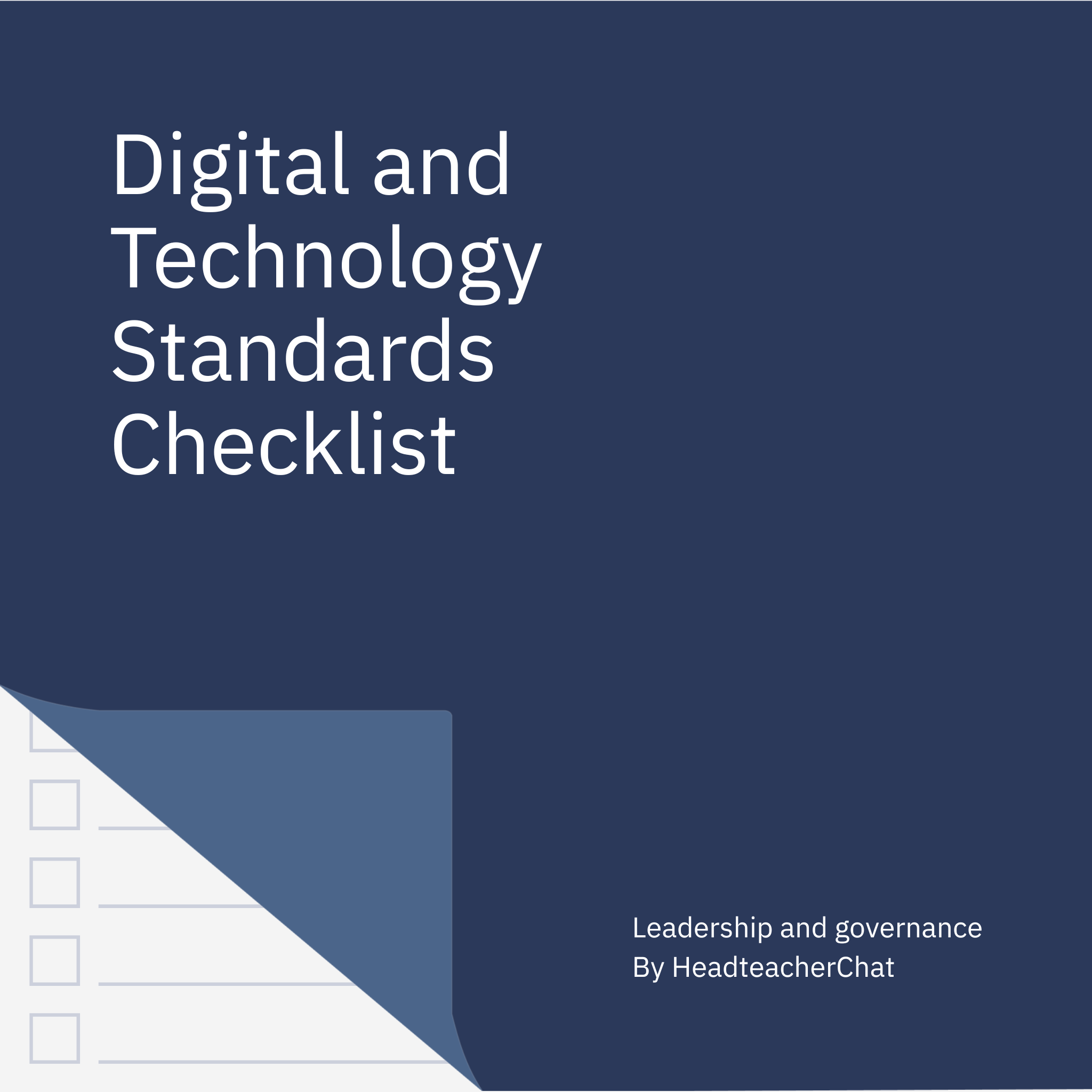 Digital and Technology Standards Checklist: Leadership and Governance ...